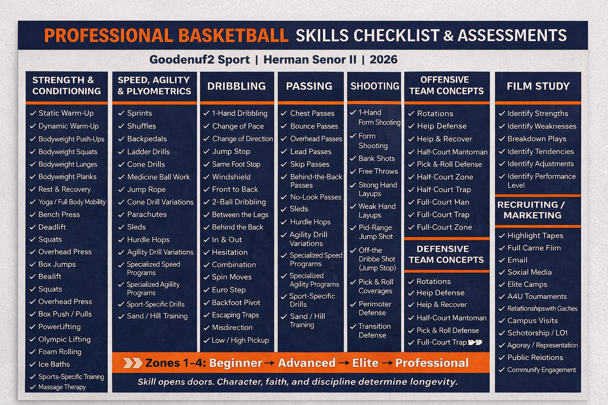 Driving Lanes: The 8 Pillars of Basketball, Skills Checklist & Assessm ...